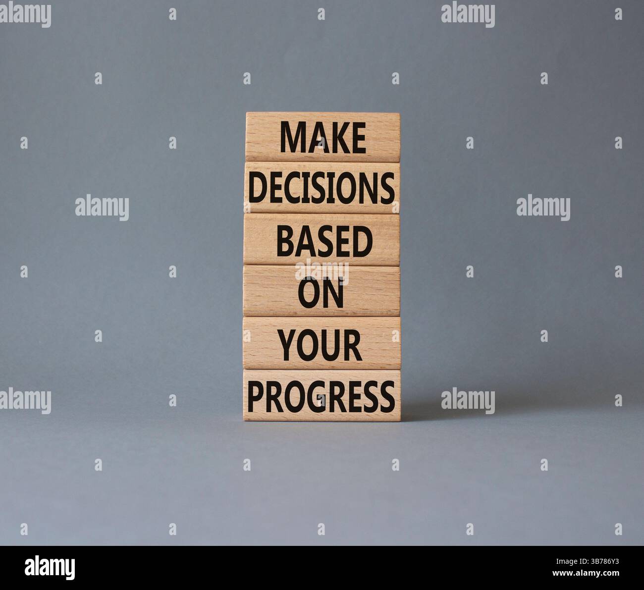 Decision and Progress symbol. Concept words Make decisions based on ...