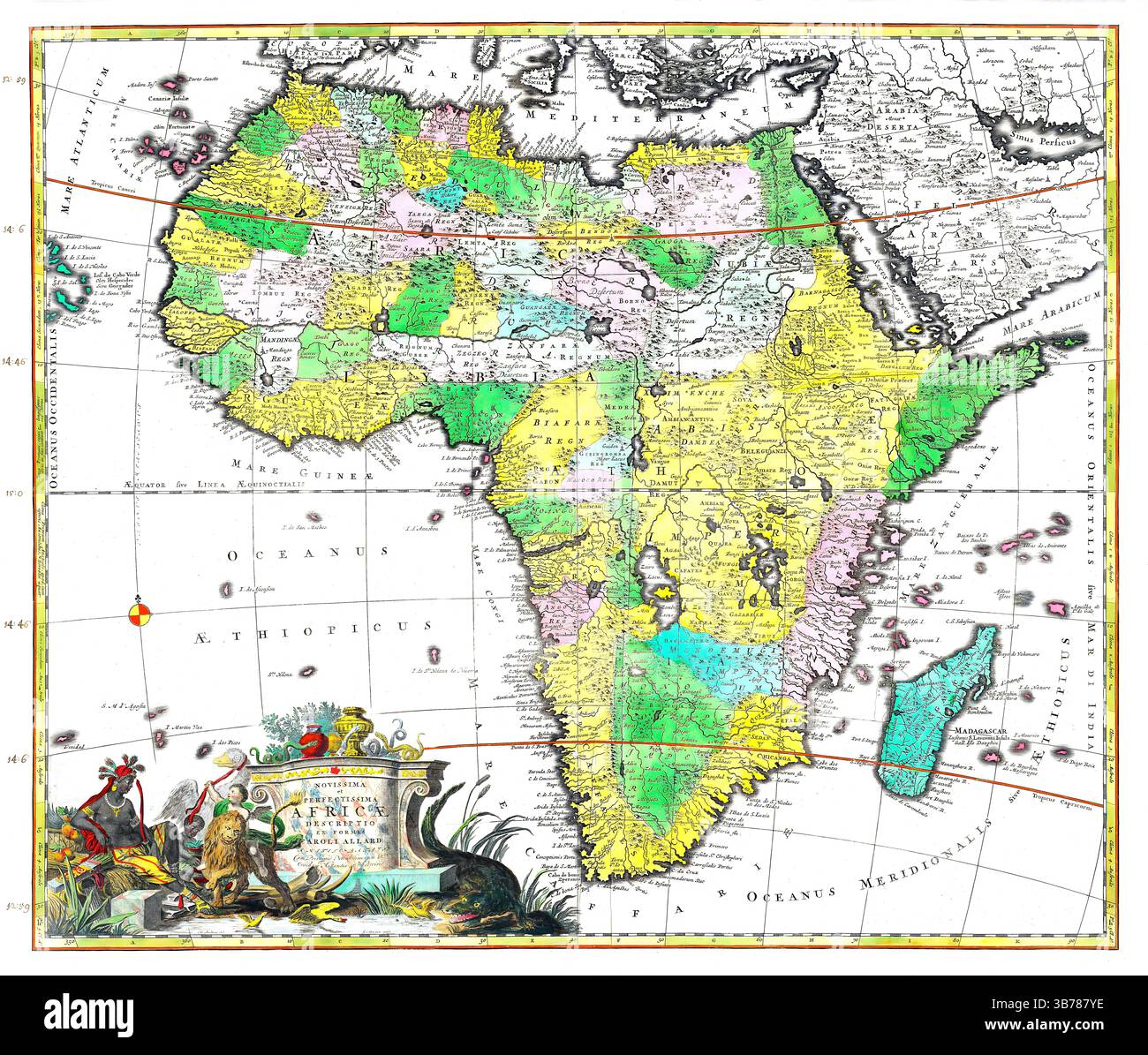 Africa map Cut Out Stock Images & Pictures - Alamy