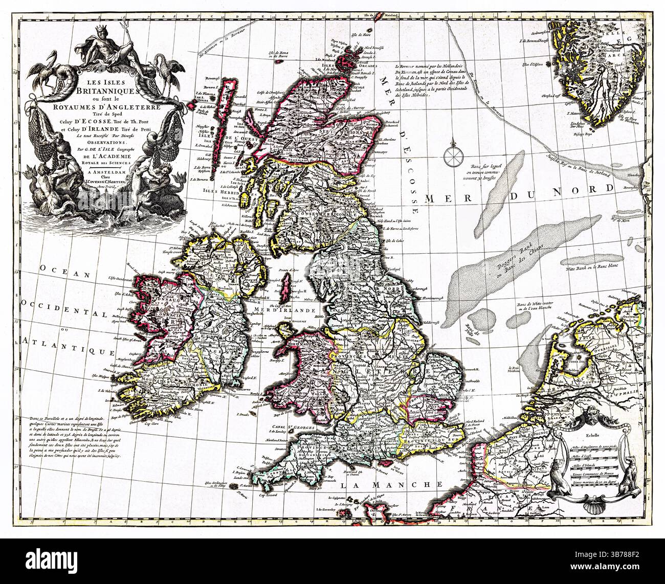 Map british isles ancient Cut Out Stock Images & Pictures - Alamy