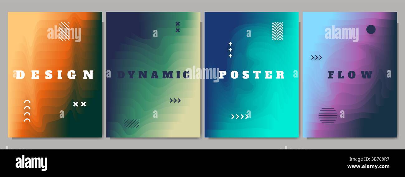 Vector illustration. Dripping liquid glitch effect. Flowing color fluid ...