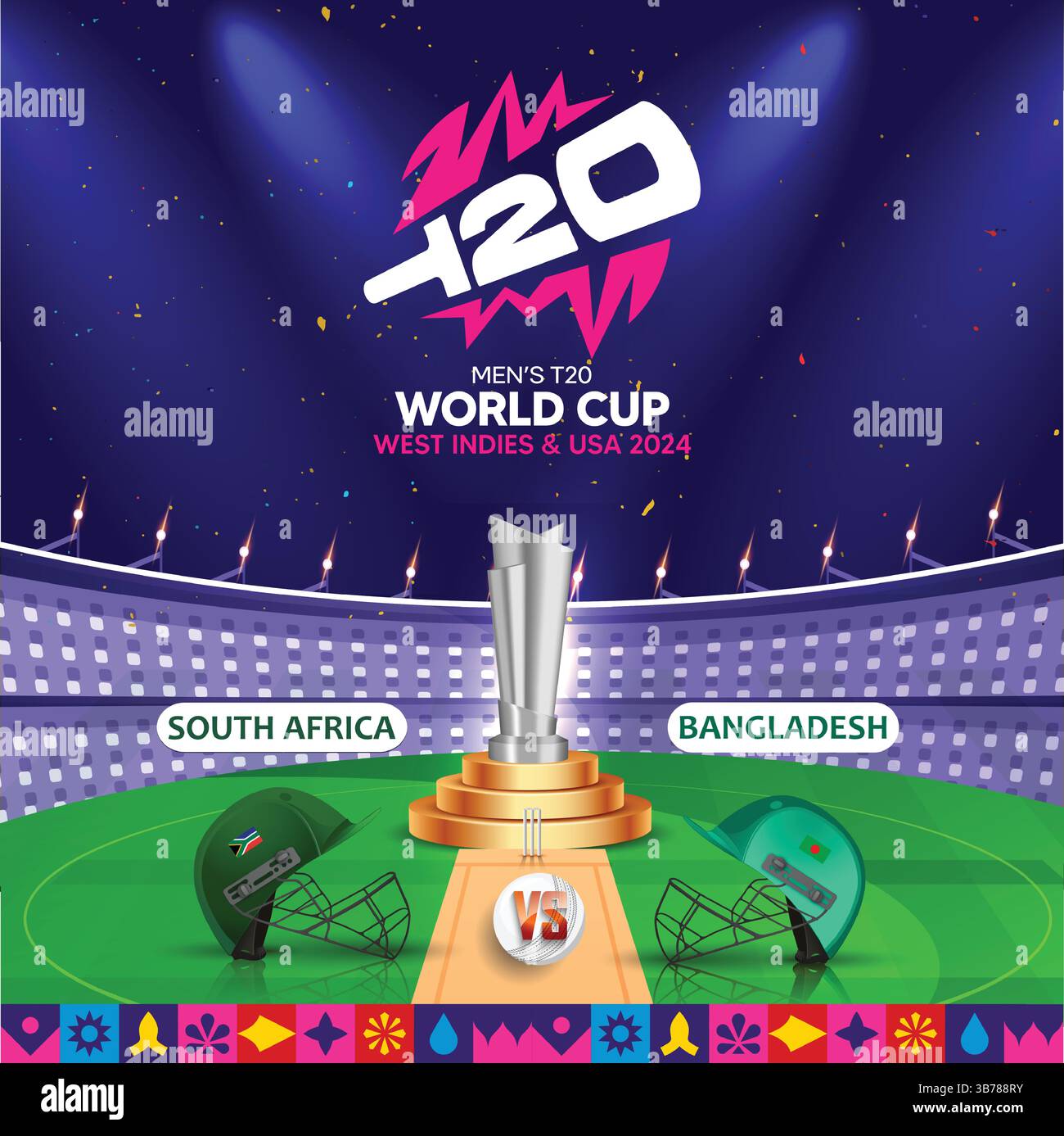 South Africa vs Bangladesh Cricket Match T20 Cup, Cricket Team Helmet ...