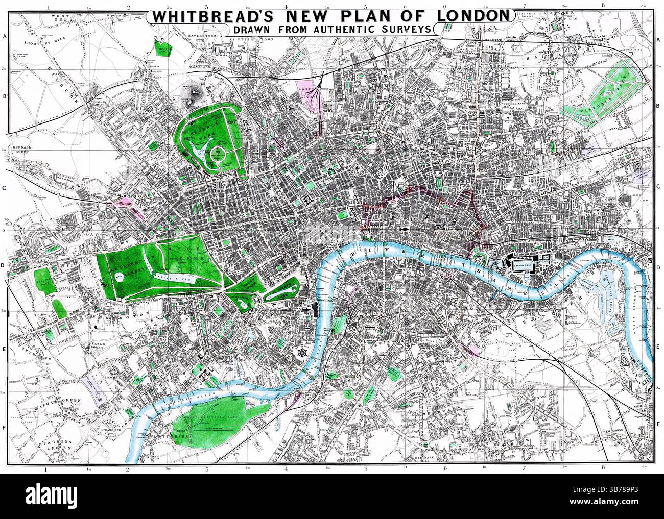 Collection of maps of london Cut Out Stock Images & Pictures - Alamy