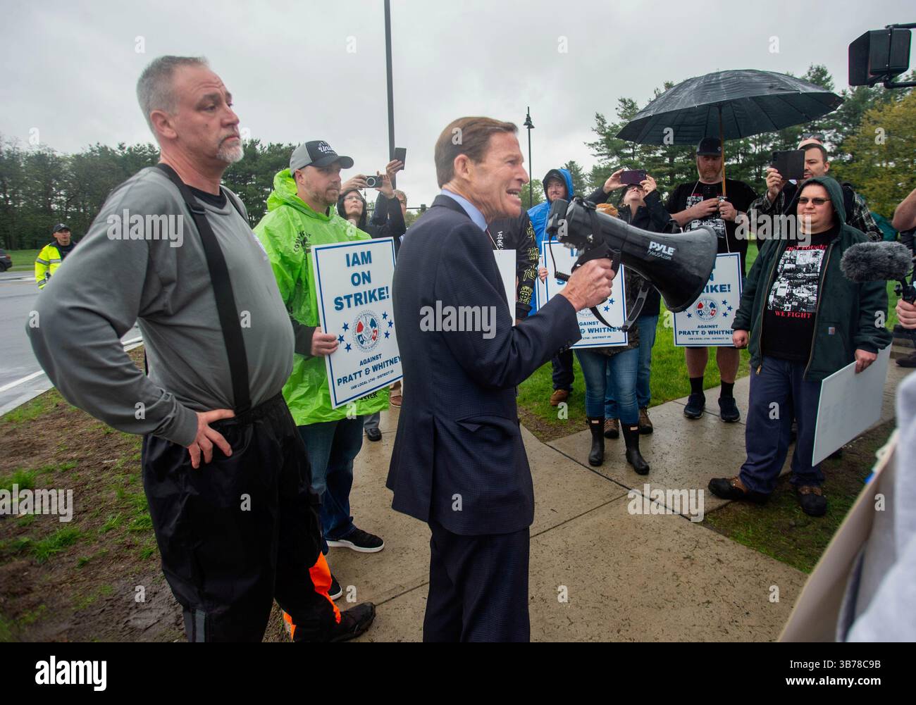 U.S. Sen. Richard Blumenthal, D-Conn., offers words of encouragement to ...