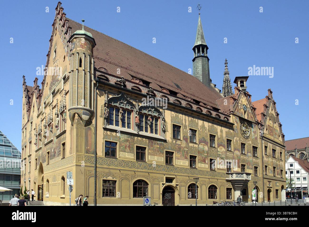 Ulm Town Hall City Library Germany Baden Wuertemberg Danube Old Town ...
