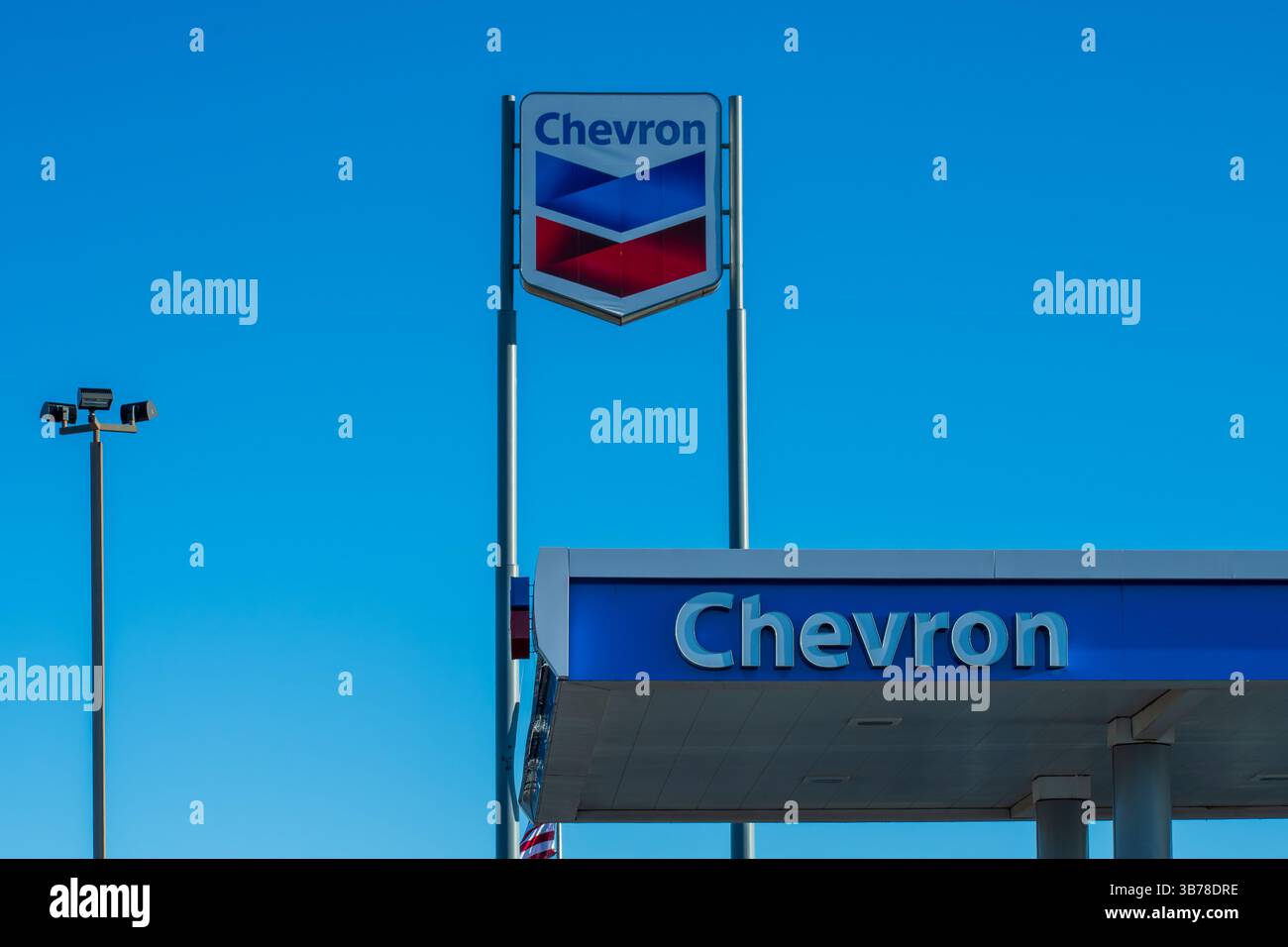 ST. GEORGE, UT, USA - MAY 4, 2025: A Chevron gas station is seen in St ...
