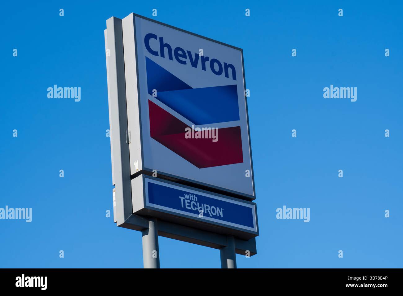 ST. GEORGE, UT, USA - MAY 4, 2025: A Chevron gas station is seen in St ...