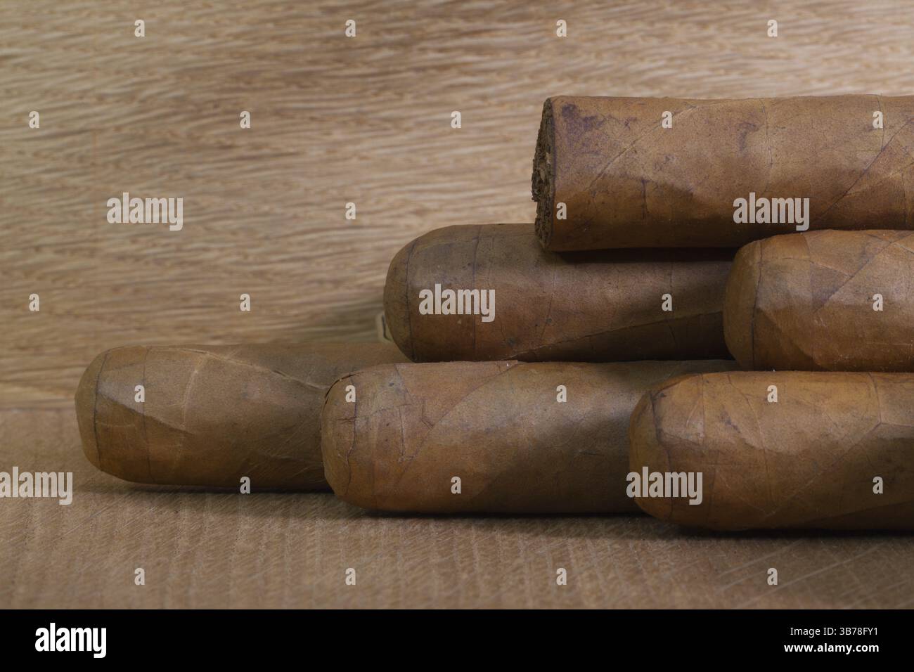 Cigarettes on wooden table hi-res stock photography and images - Alamy