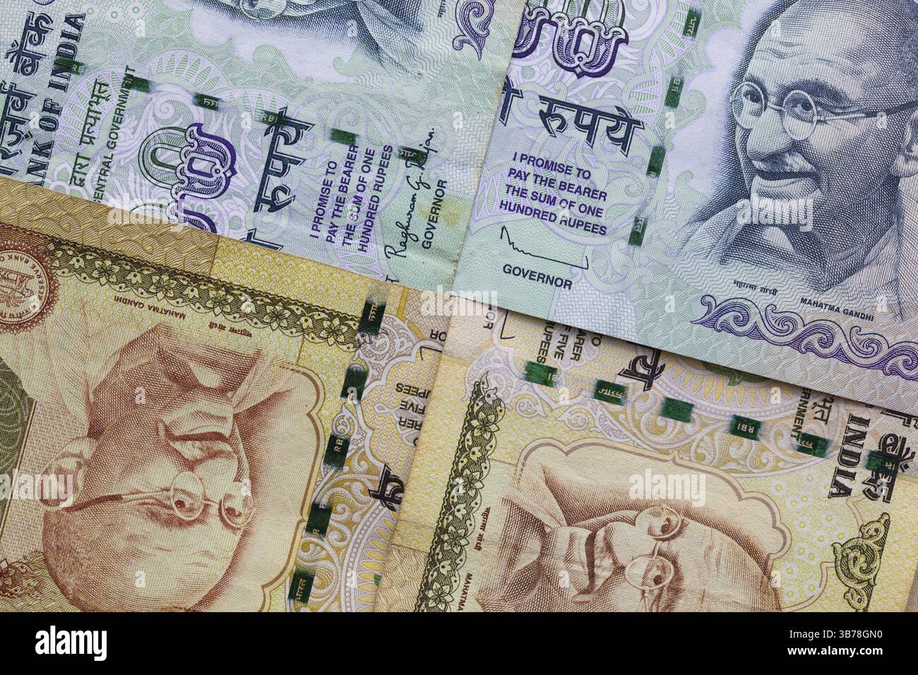 Detail of Indian Rupee banknotes Stock Photo - Alamy