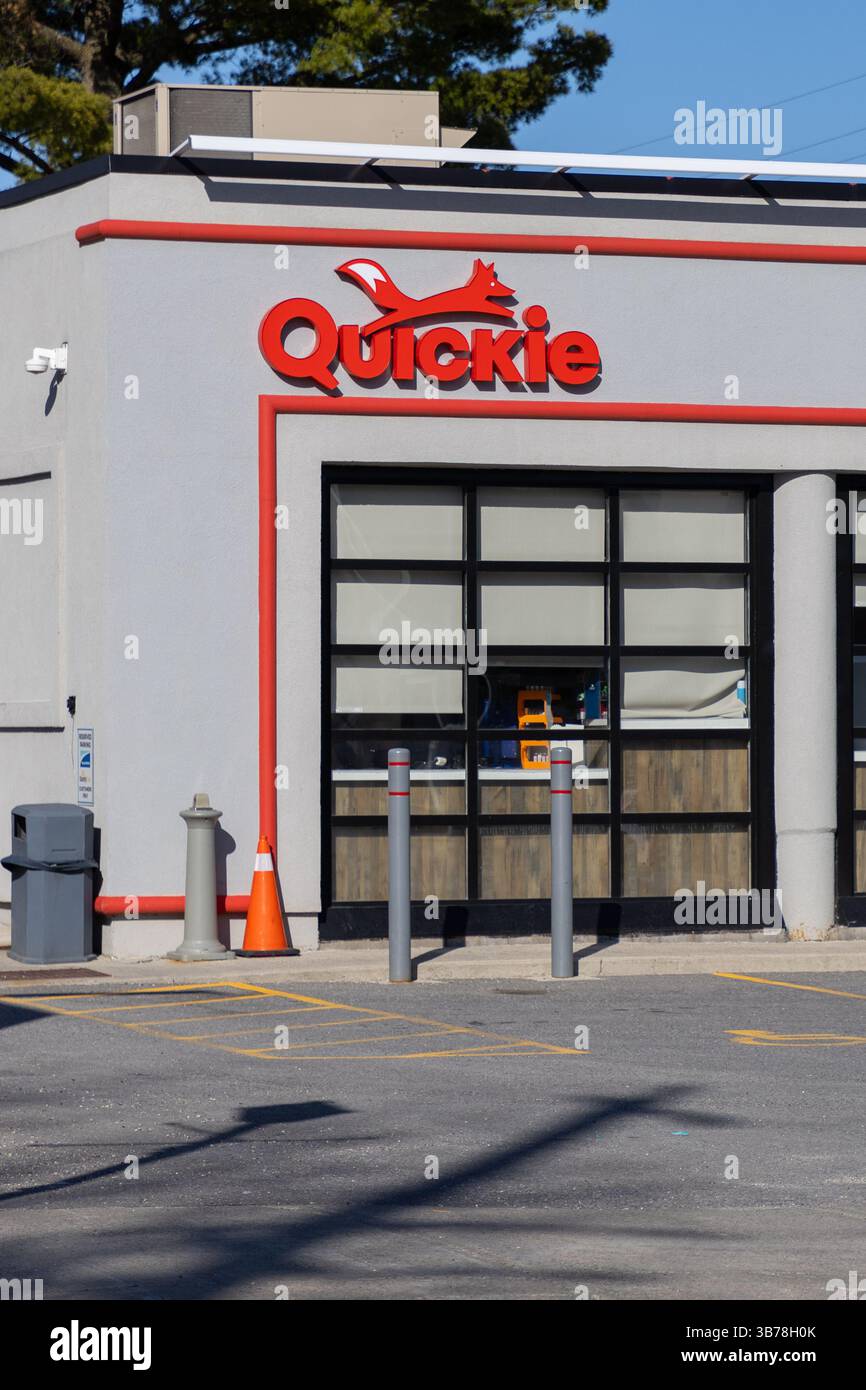Perth, Canada -April 27, 2025: Quickie convenience store in Ontario ...