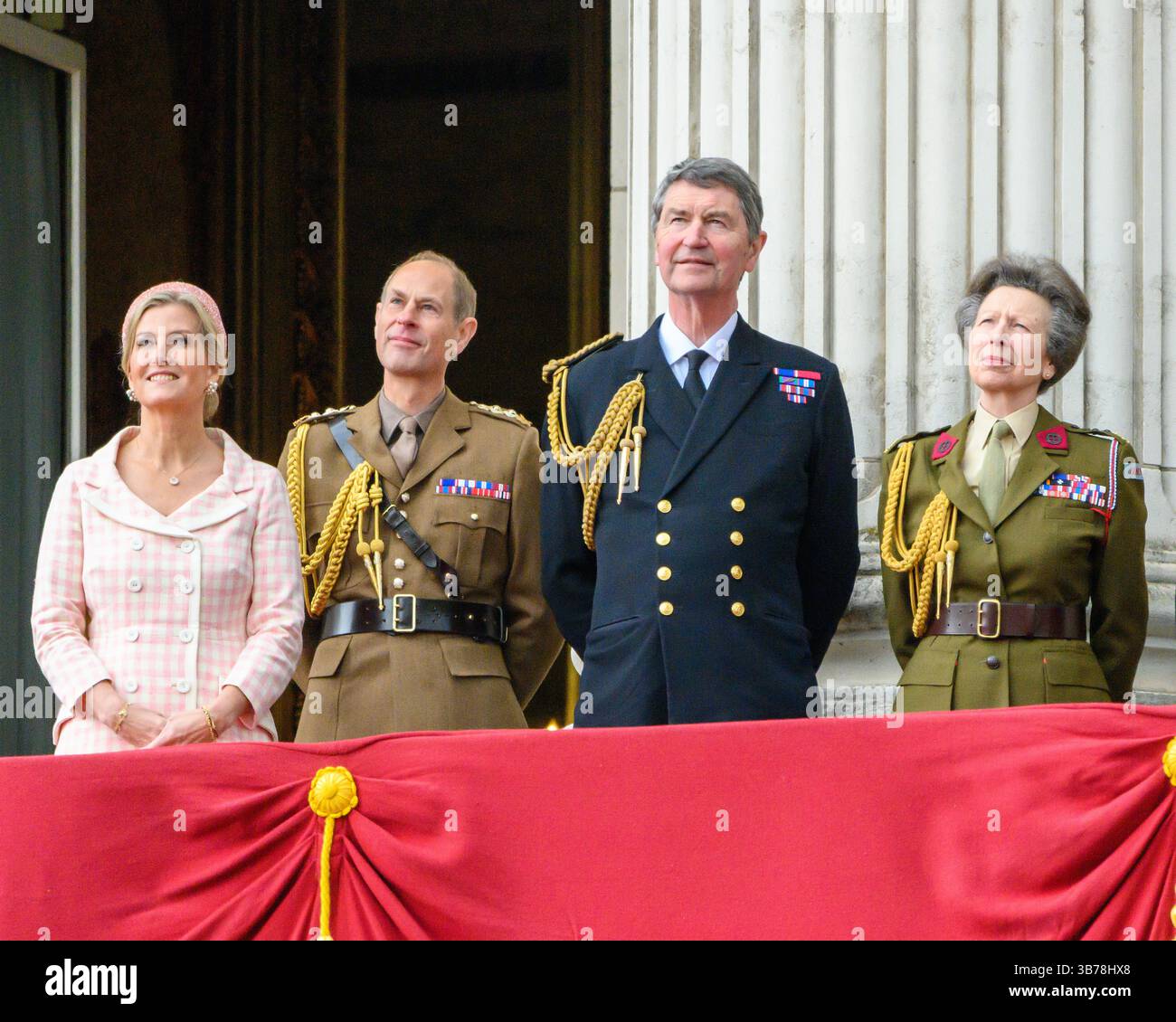 London UK. 5th May 2025. The King and Queen are joined by the Prince ...