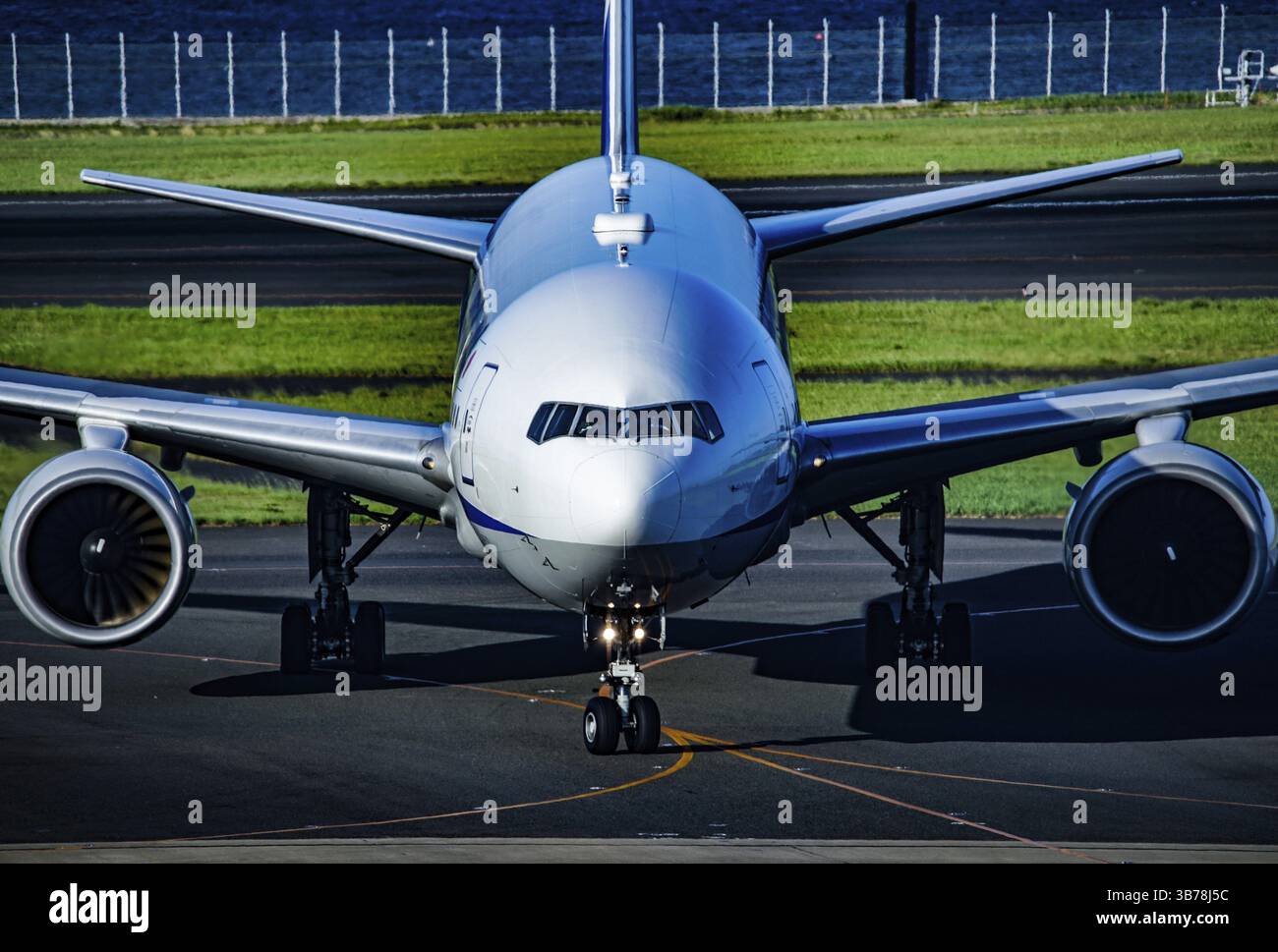 Plane of the image (Haneda Airport). Shooting Location: Tokyo ...