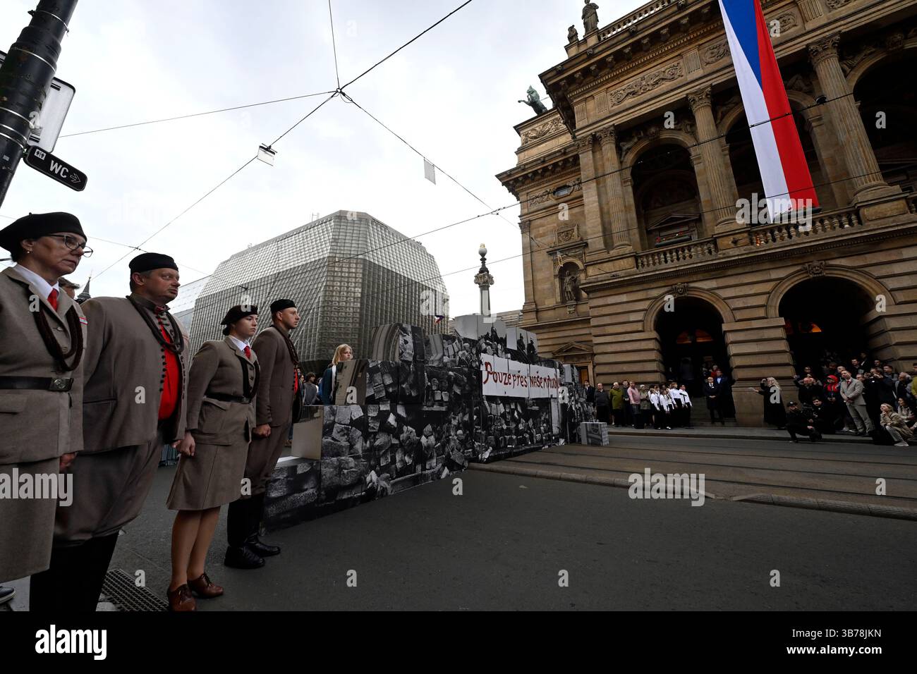 Public festive event near National Theatre where barricade was ...