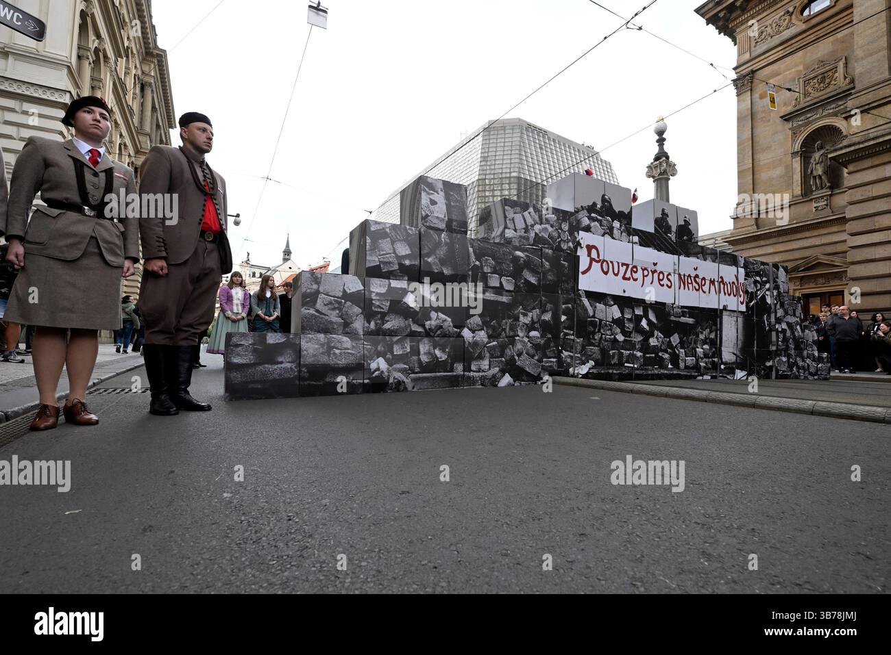 Public festive event near National Theatre where barricade was ...