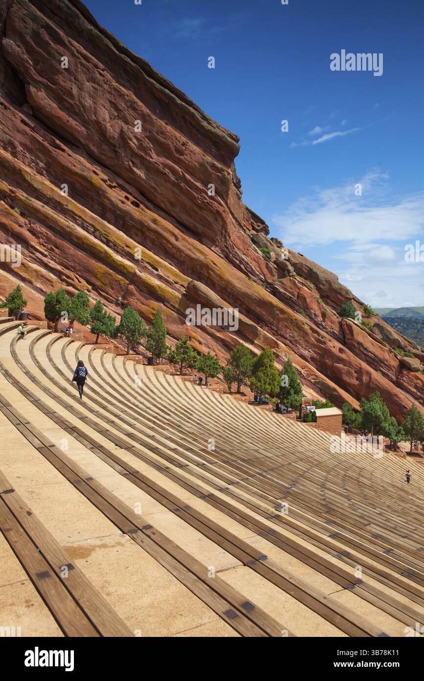 Famous Historic Red Rocks Amphitheater near Denver, Colorado Stock ...