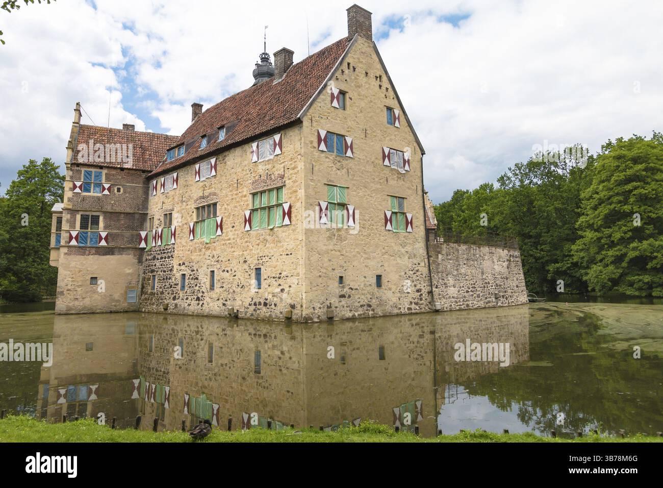 The well-preserved Vischering Castle is the ancestral seat of the ...