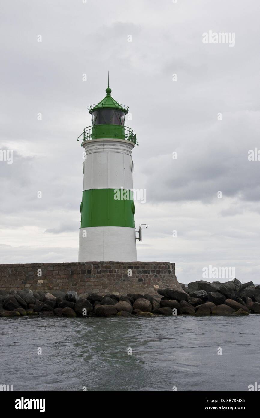 The Schleimuende lighthouse, built in 1871, is the landmark of ...