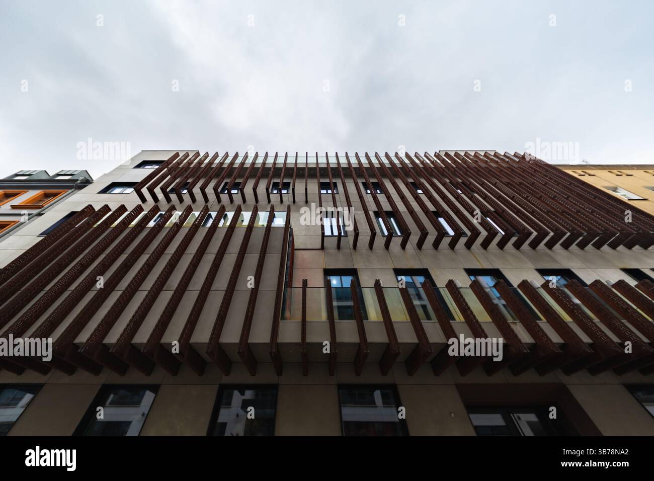 Wroclaw, Poland - August 3 2024: Modern Renovated Building Facade ...