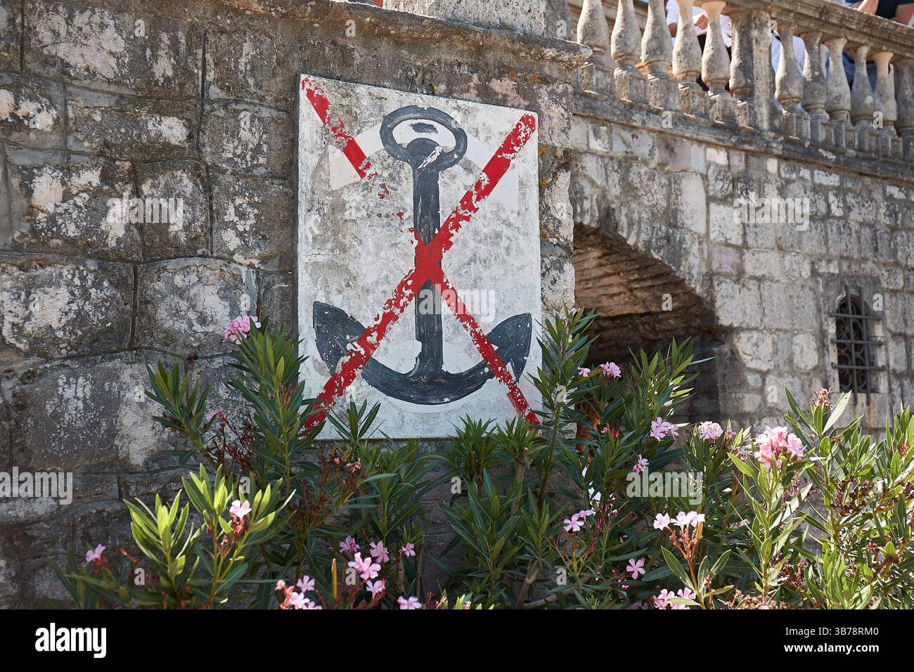 No docking sign on the shore Stock Photo - Alamy