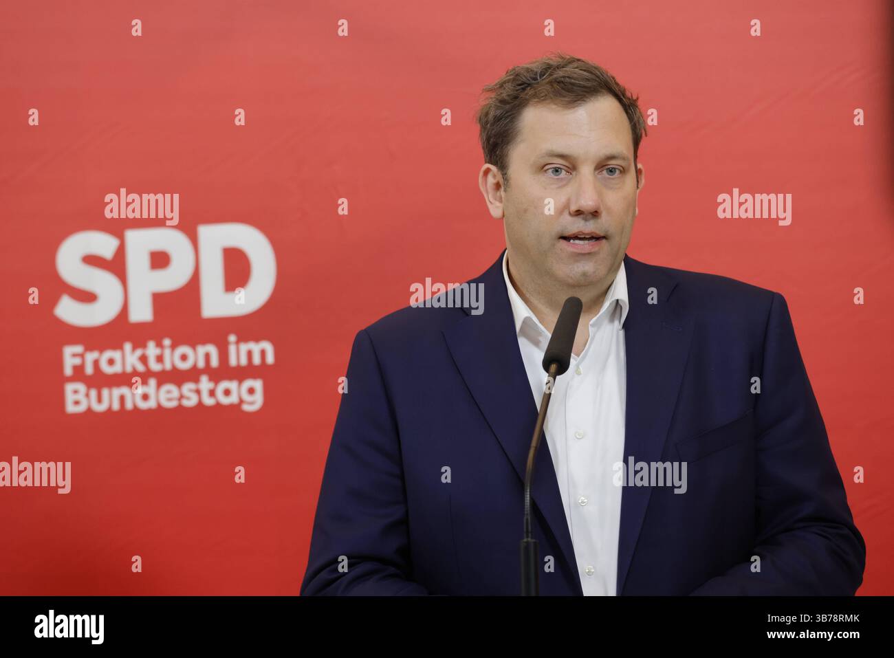 Vorsitzende der SPD-Bundestagsfraktion, Lars Klingbeil, Deutschland ...