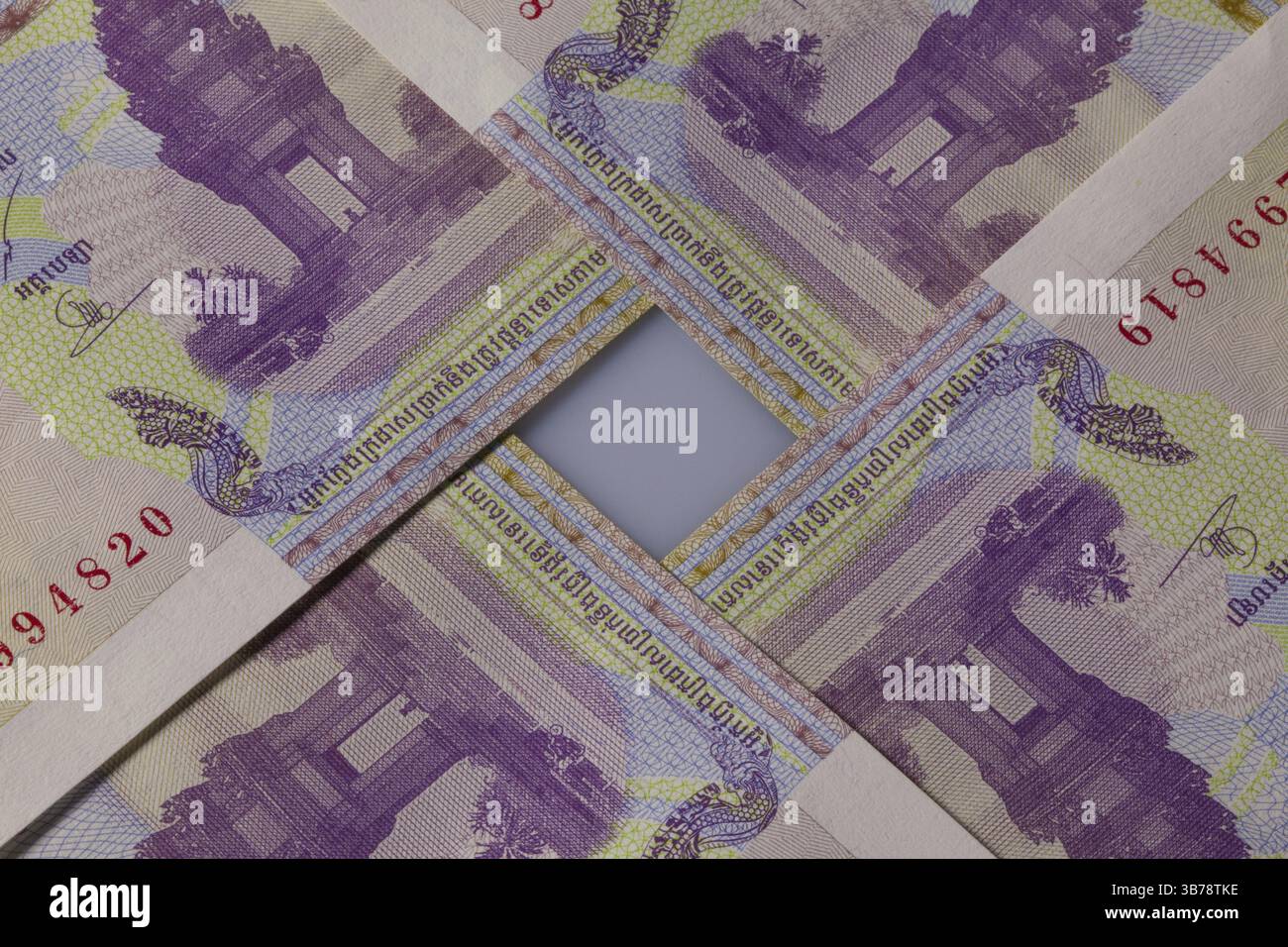 The pattern from Cambodia banknotes Stock Photo - Alamy