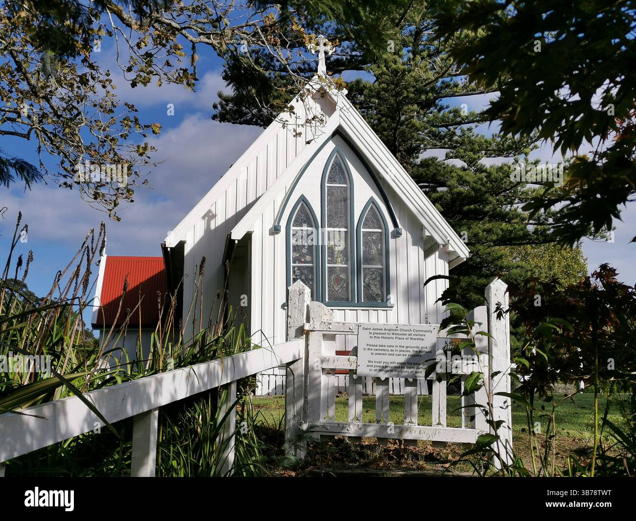 St James Anglican Church, a historic church built in 1878 in Kerikeri ...