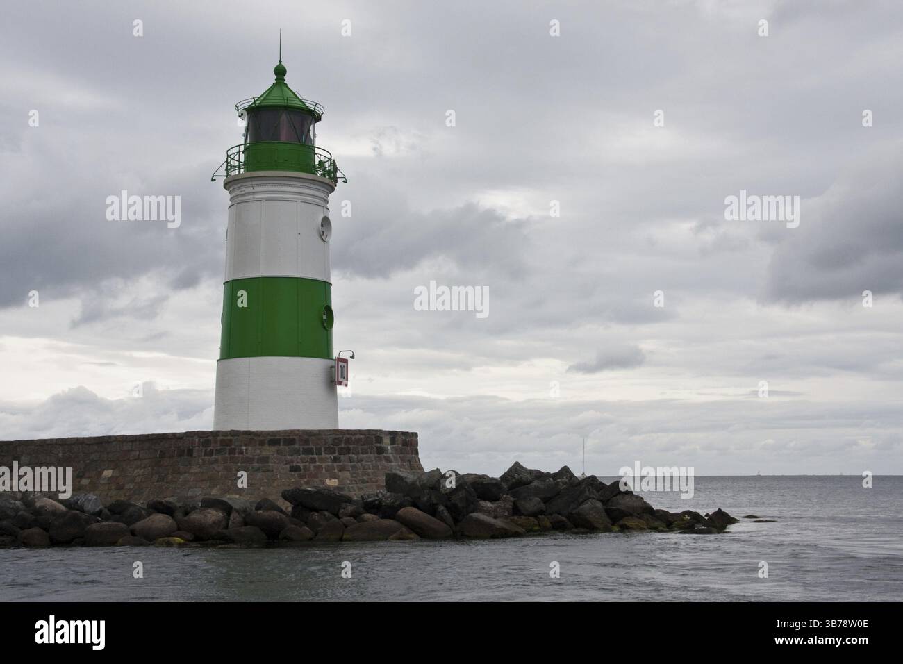 The Schleimuende lighthouse, built in 1871, is the landmark of ...