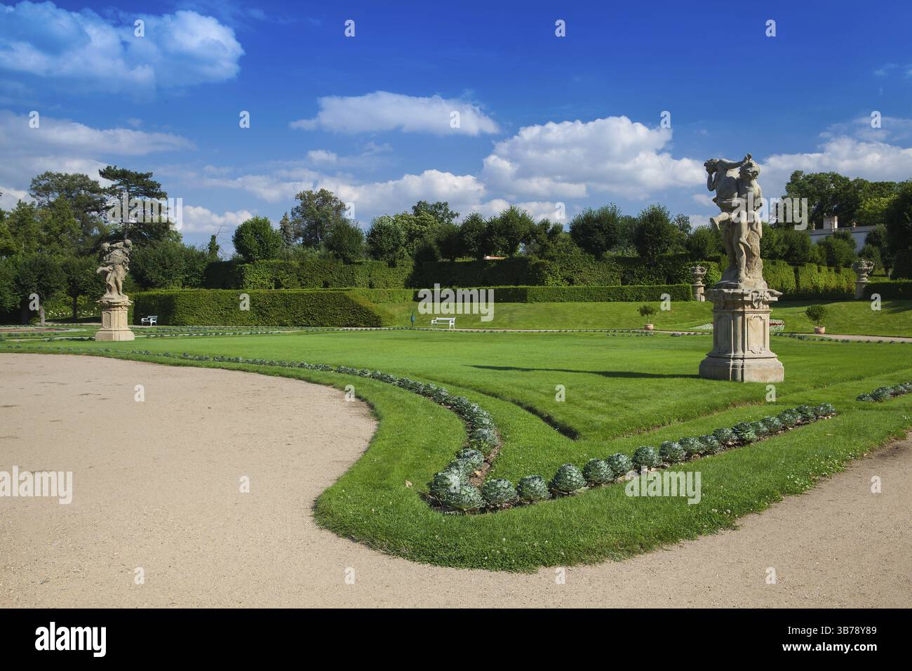 Amazing castle garden in Dobris in Czech Republic Stock Photo - Alamy