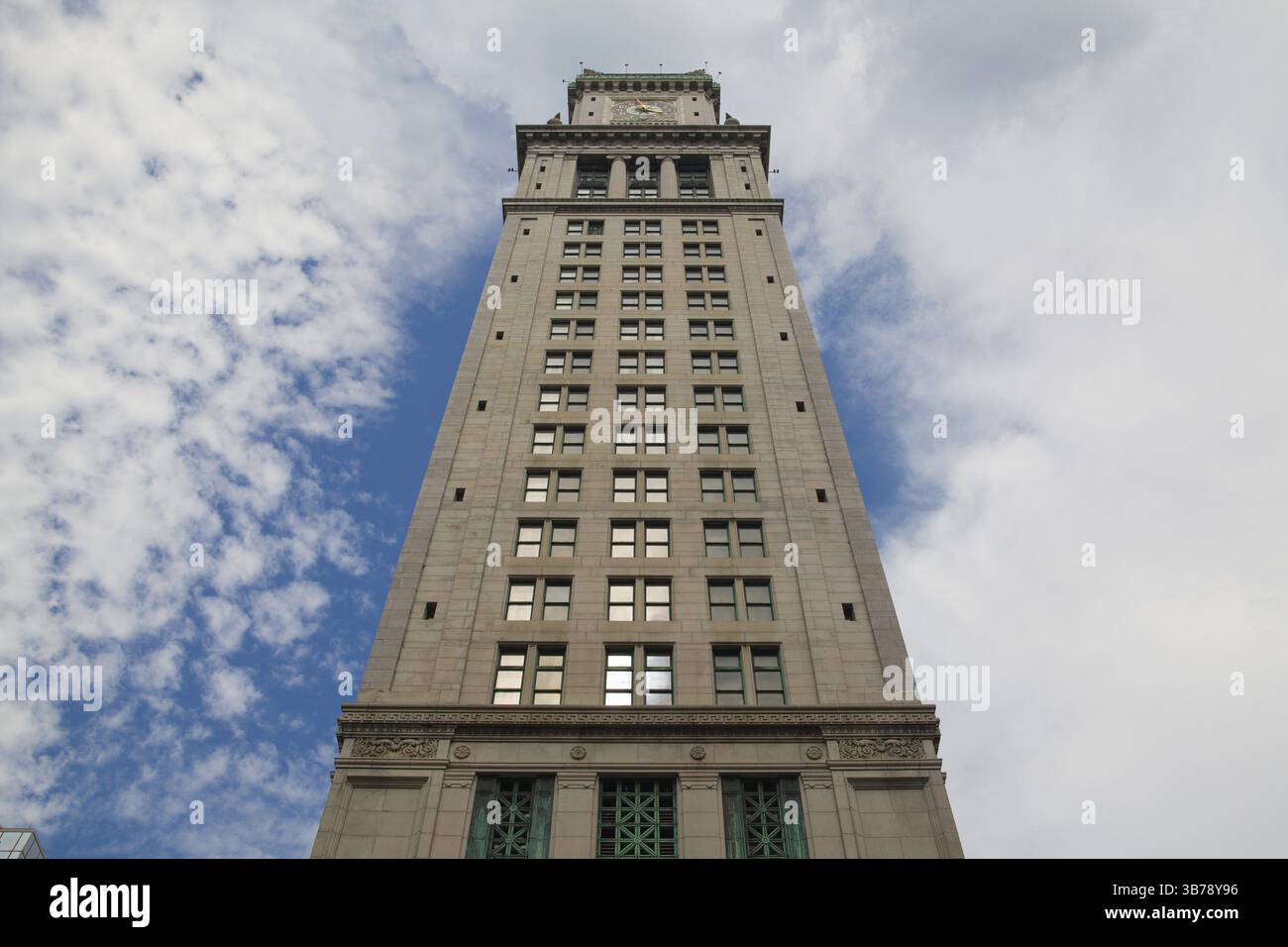 Boston Custom House Tower in late evening, Boston, Massachusetts, USA ...