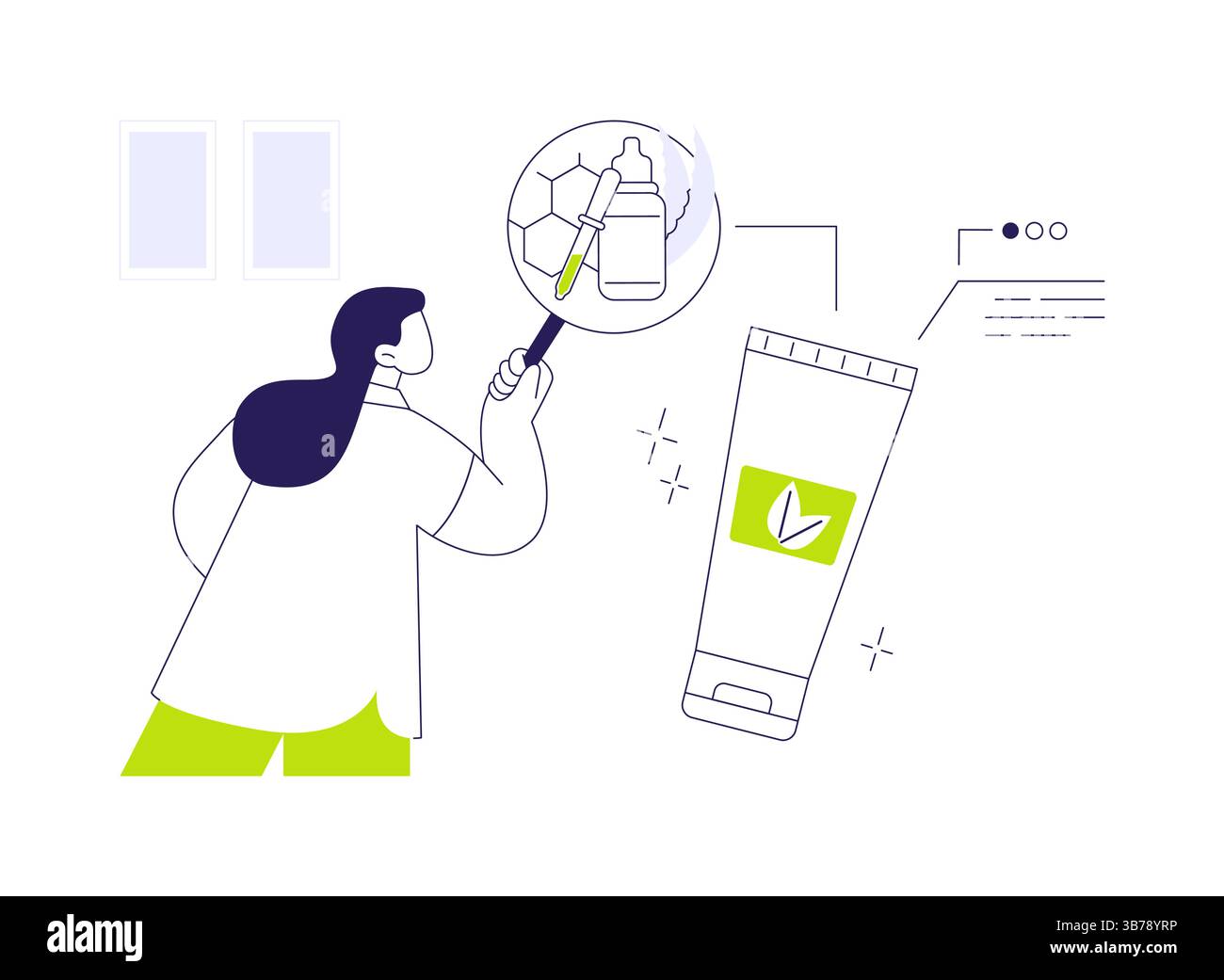 Cosmetic product formulation abstract concept vector illustration Stock ...