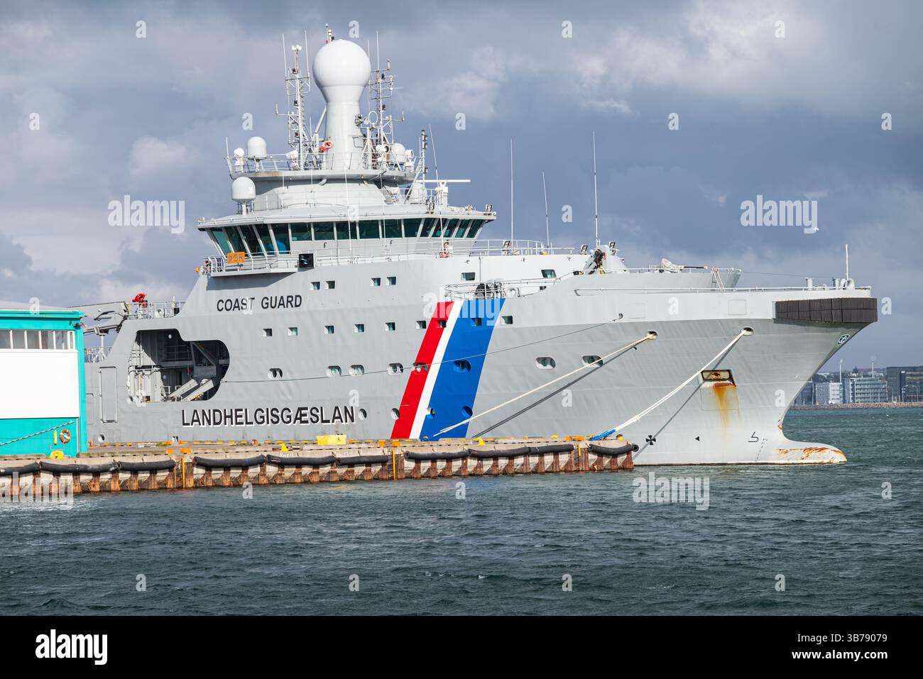 Reykjavik, Iceland - May 25. 2024: Icelandic coast guard vessel Thor in ...