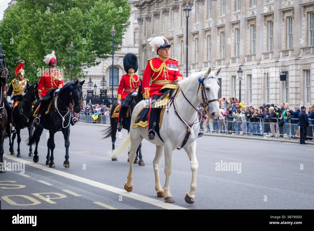 5th May 2025, London, UK. VE Day commemoration. A parade of British and ...