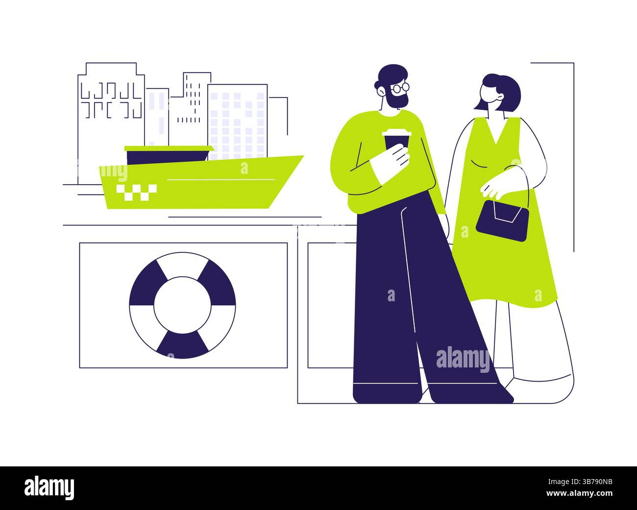 Urban waterways abstract concept vector illustration Stock Vector Image ...
