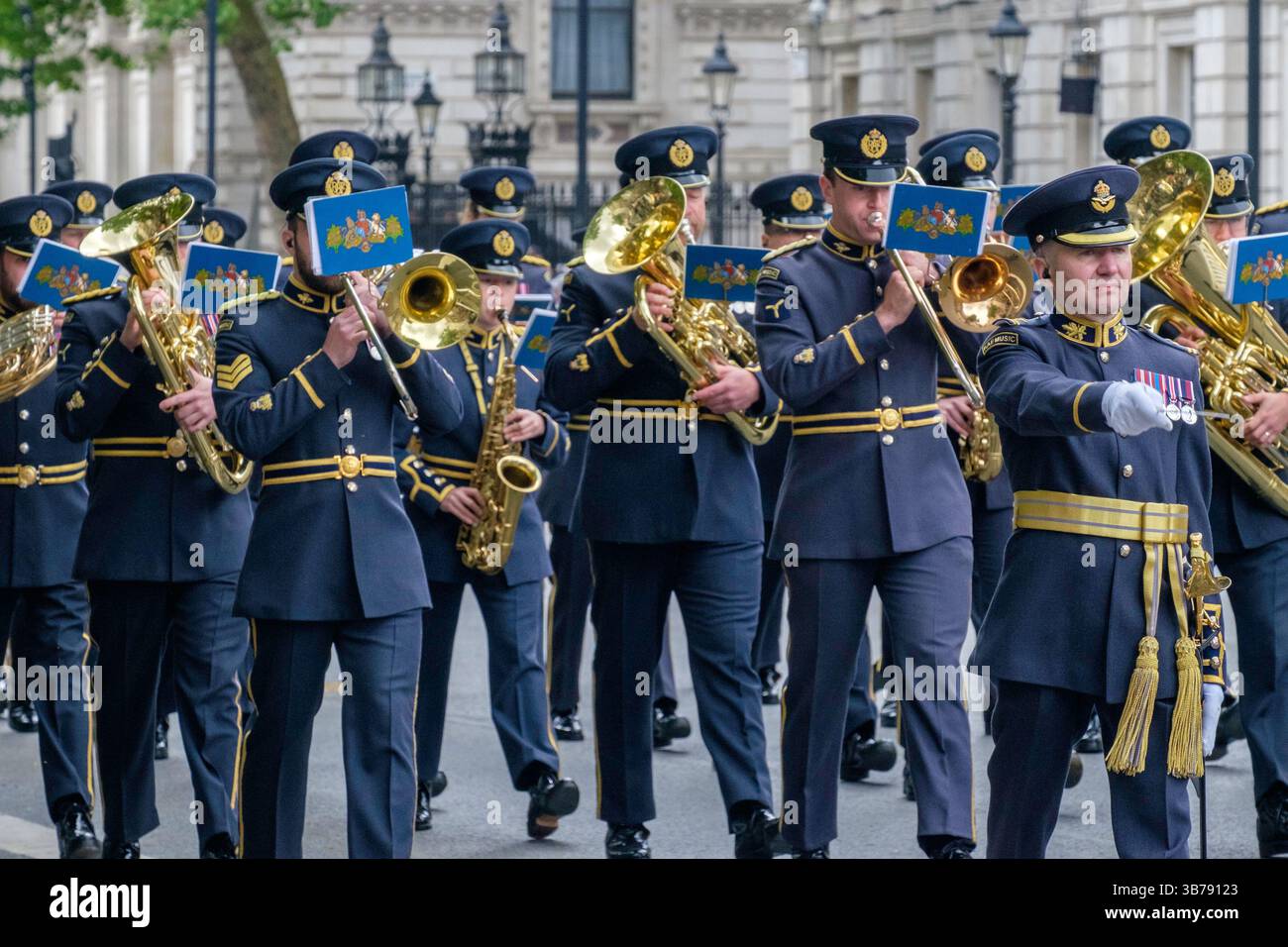 5th May 2025, London, UK. VE Day commemoration. A parade of British and ...