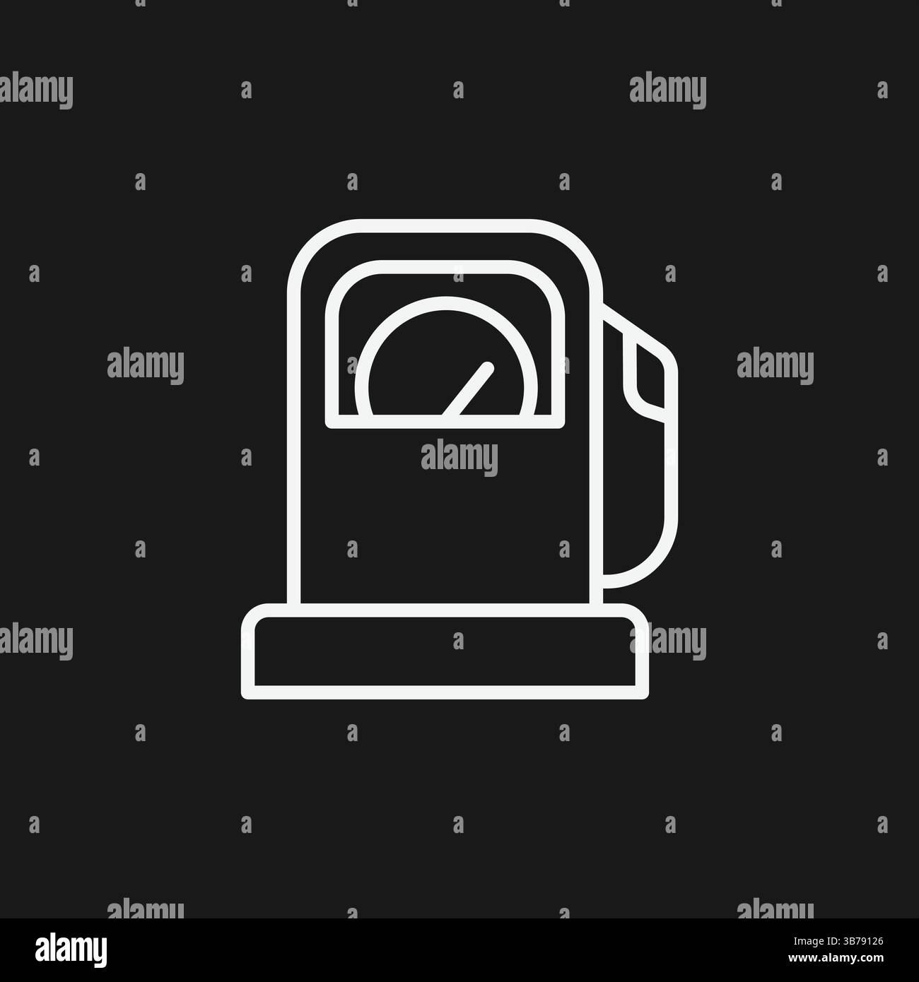 Gas station icon linear Stock Vector Images - Alamy