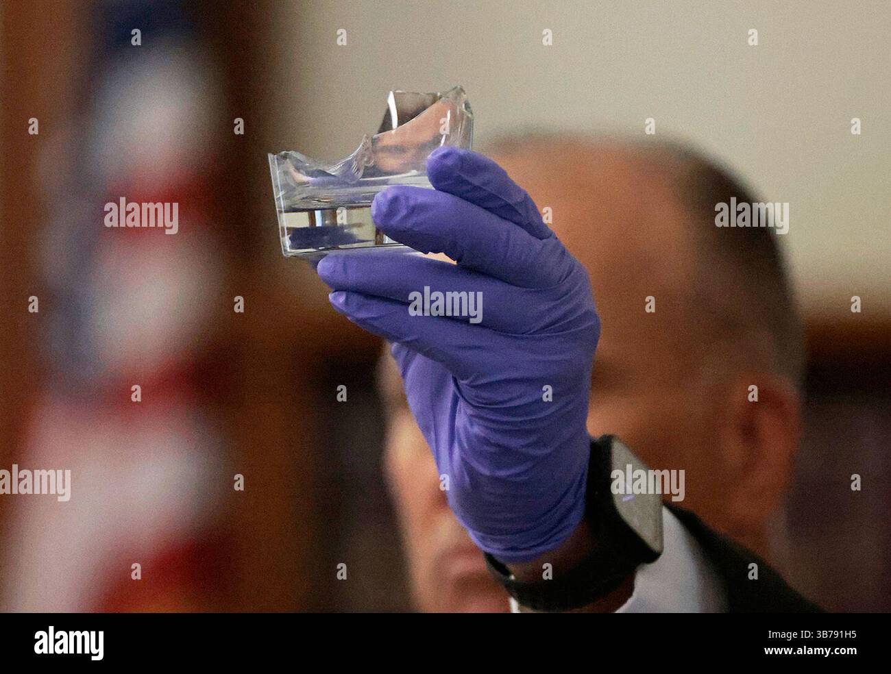 Retired Lt. Paul Gallagher, of the Canton Police Department, takes the ...