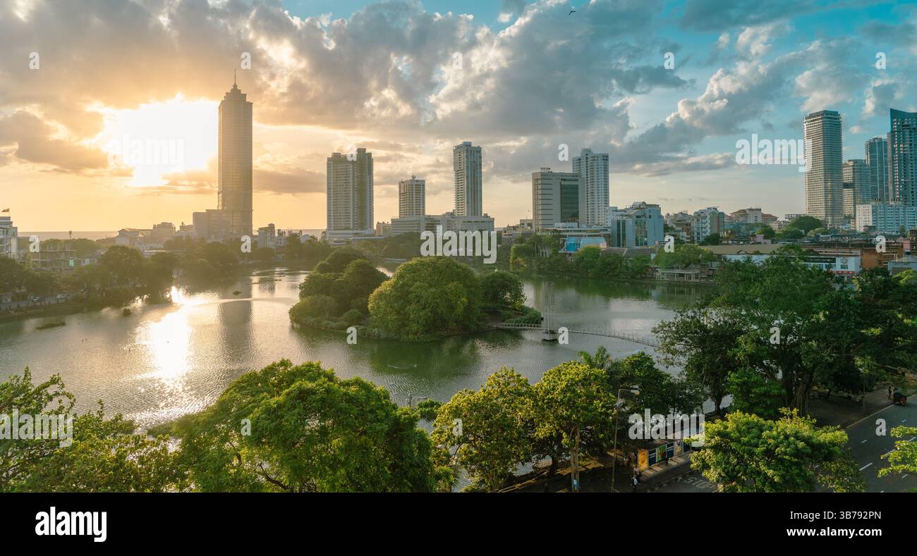Colombo, Sri Lanka—January 18, 2025: Modern residential towers rise ...
