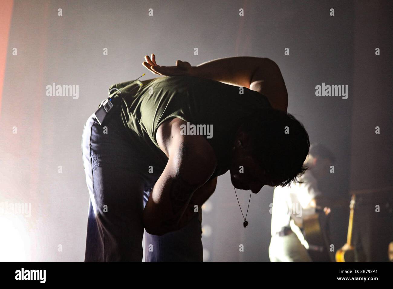 The italian singer OLLY during the concert in Turin during the Music ...