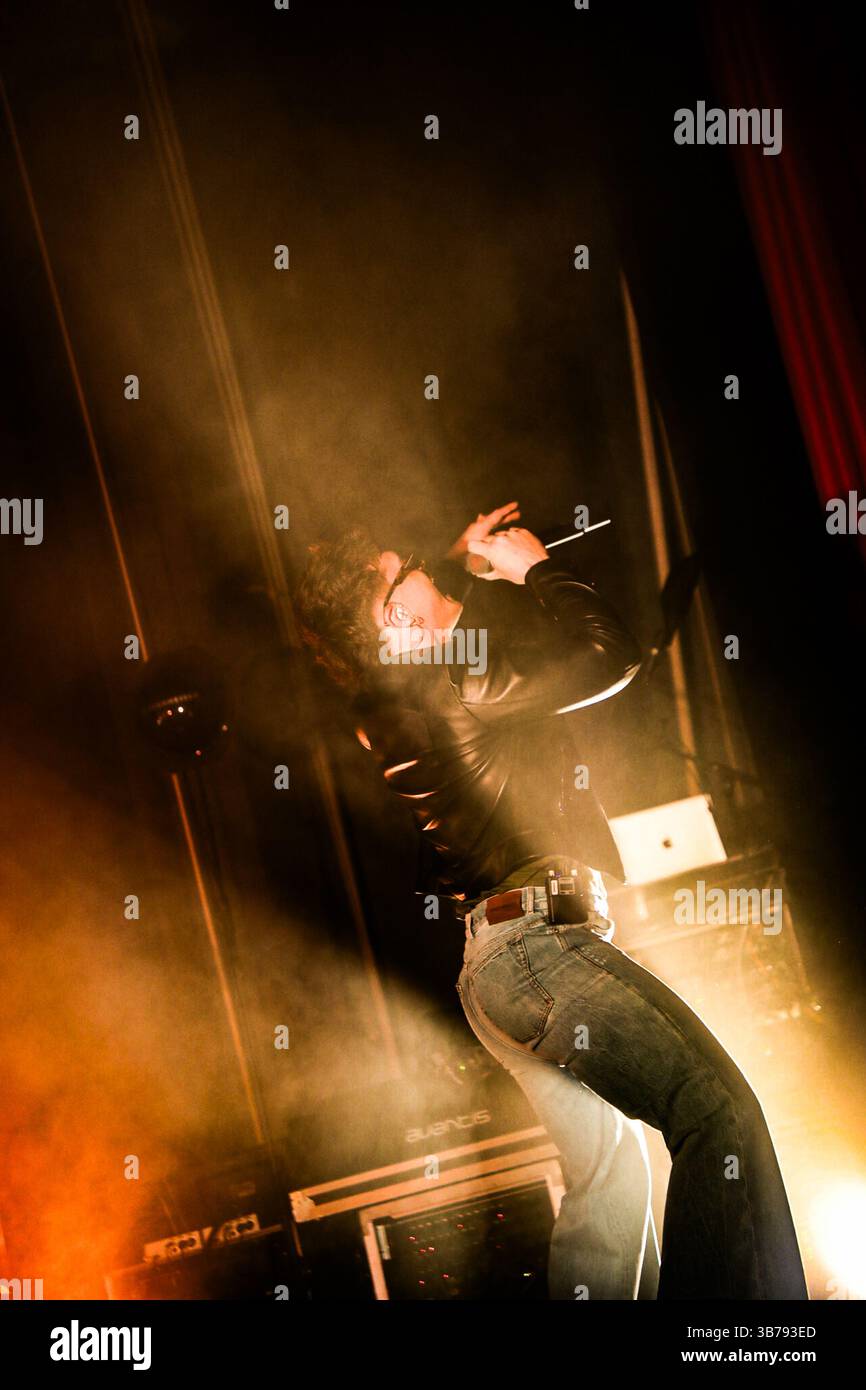 The italian singer OLLY during the concert in Turin during the Music ...