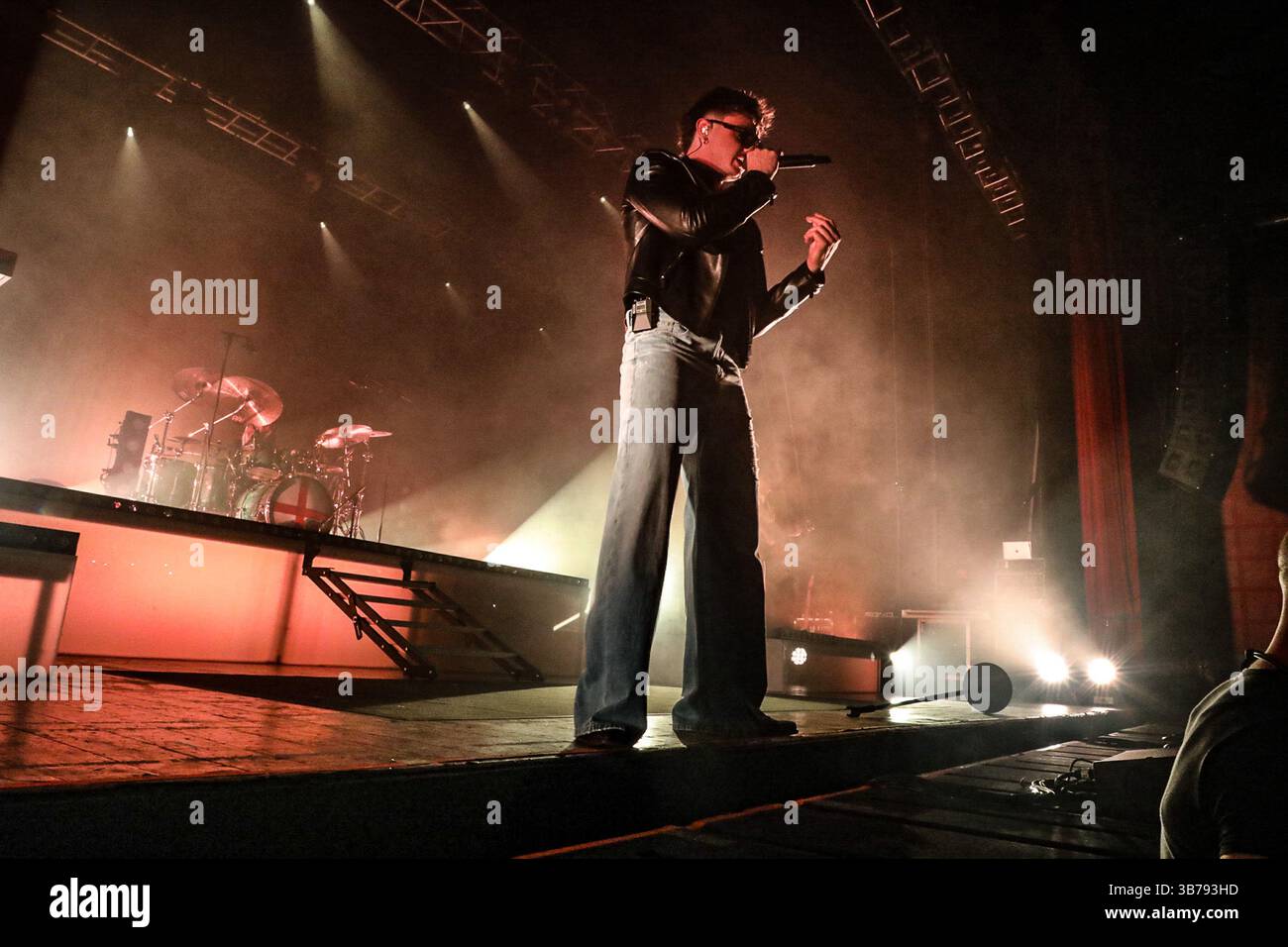 The italian singer OLLY during the concert in Turin during the Music ...