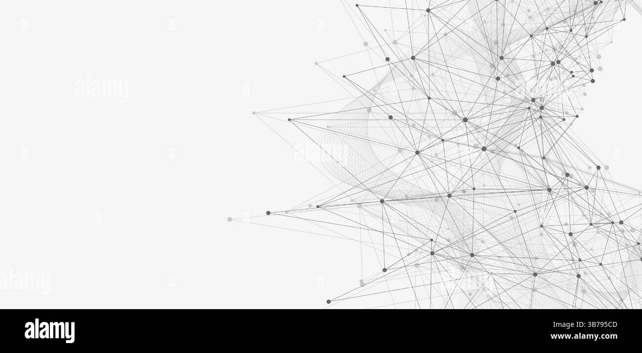 Global network connection concept. Big data visualization. Social ...