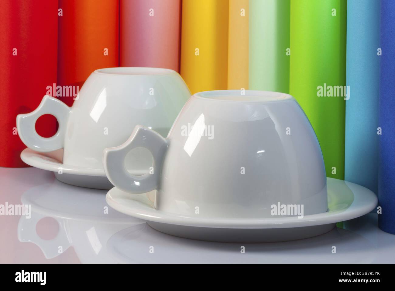 Rolls of two colors hi-res stock photography and images - Alamy