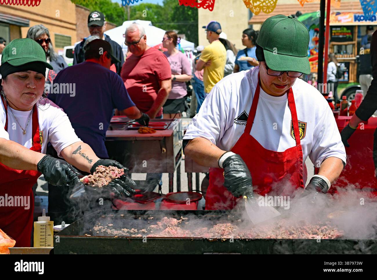 EMPORIA KANSAS, USA - MAY 3, 2025 Great weather and blue skies made the ...