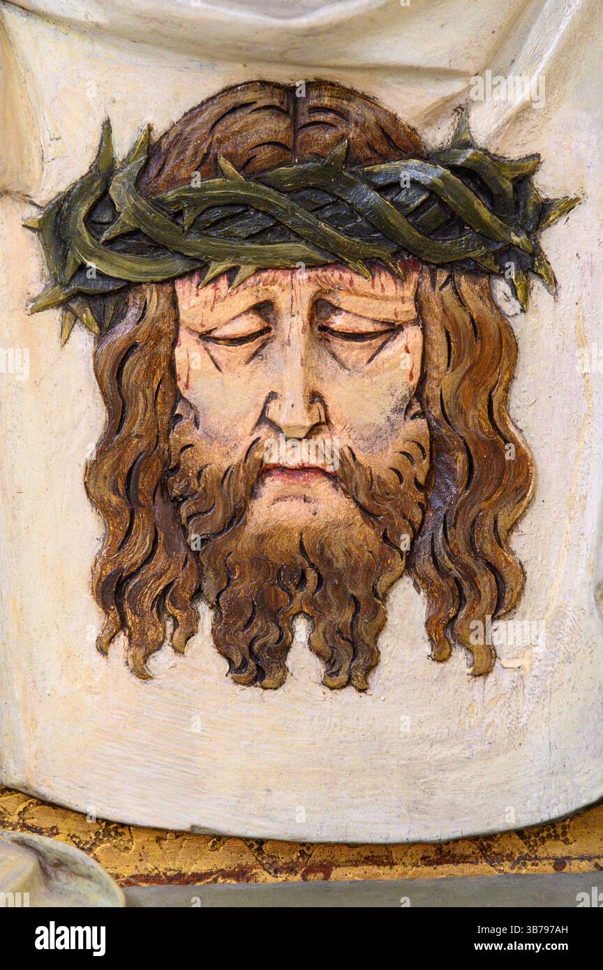 The Holy Face – Veronica's Veil. The Cathedral of St Elizabeth in ...