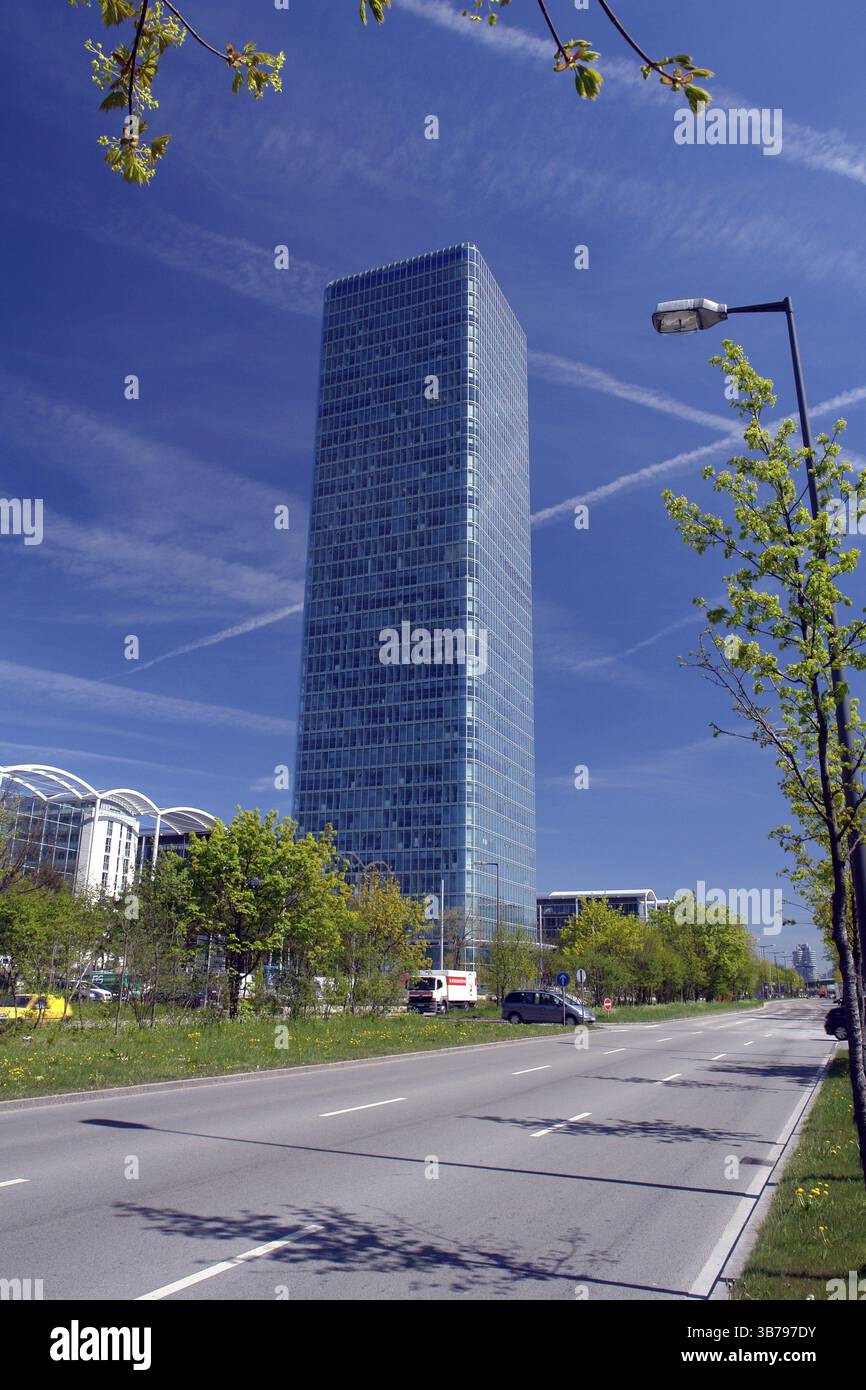 Modern architecture in glass at the O2 Tower Stock Photo - Alamy