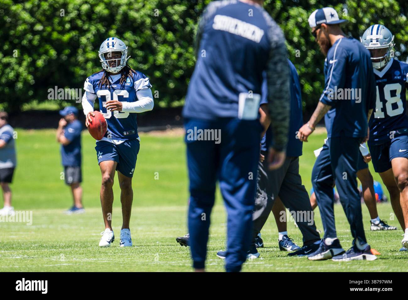 Dallas Cowboys' Bruce Hamon runs a drill during an NFL football team's ...