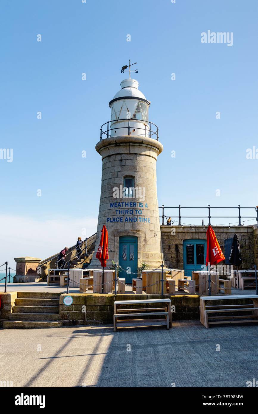 Folkestone Lighthouse on the Harbour Arm, Folkestone, Kent, England ...