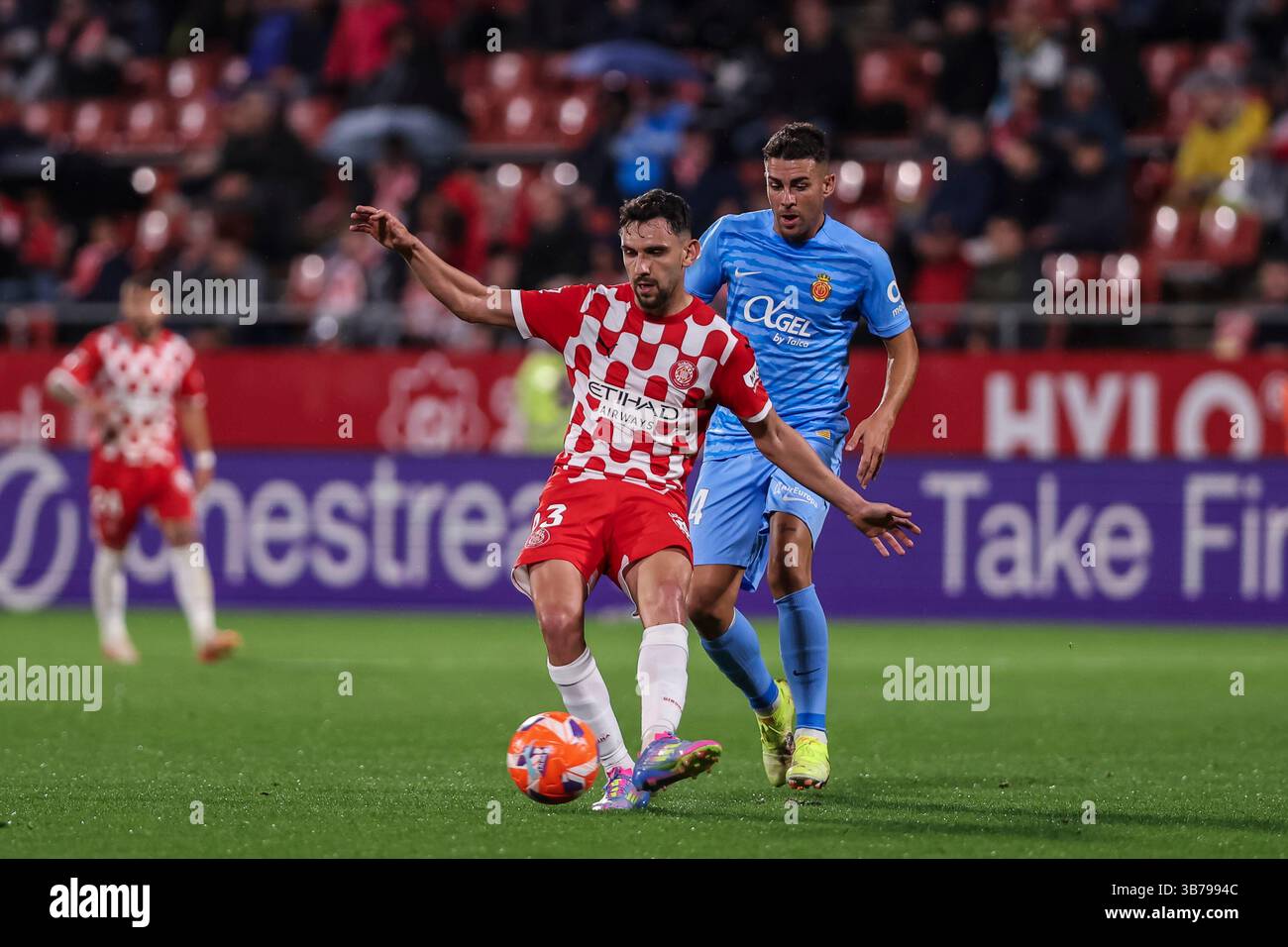 Ivan Martin of Girona FC in action during the Spanish league, La Liga ...