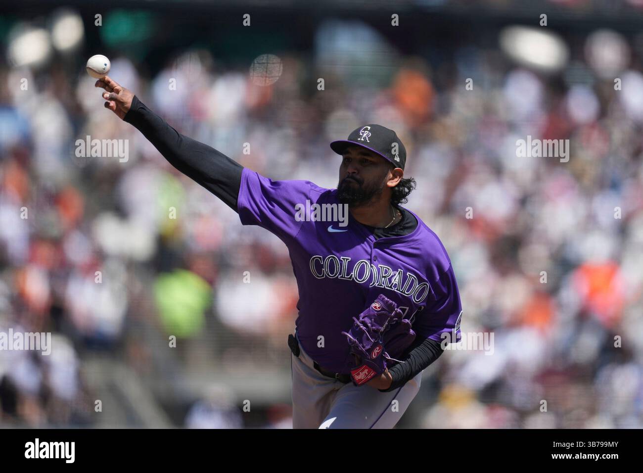 Colorado Rockies pitcher Germán Márquez during a baseball game against ...