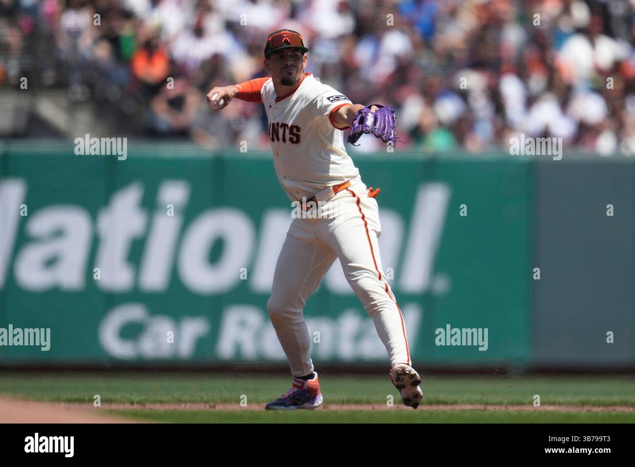San Francisco Giants shortstop Willy Adames during a baseball game ...