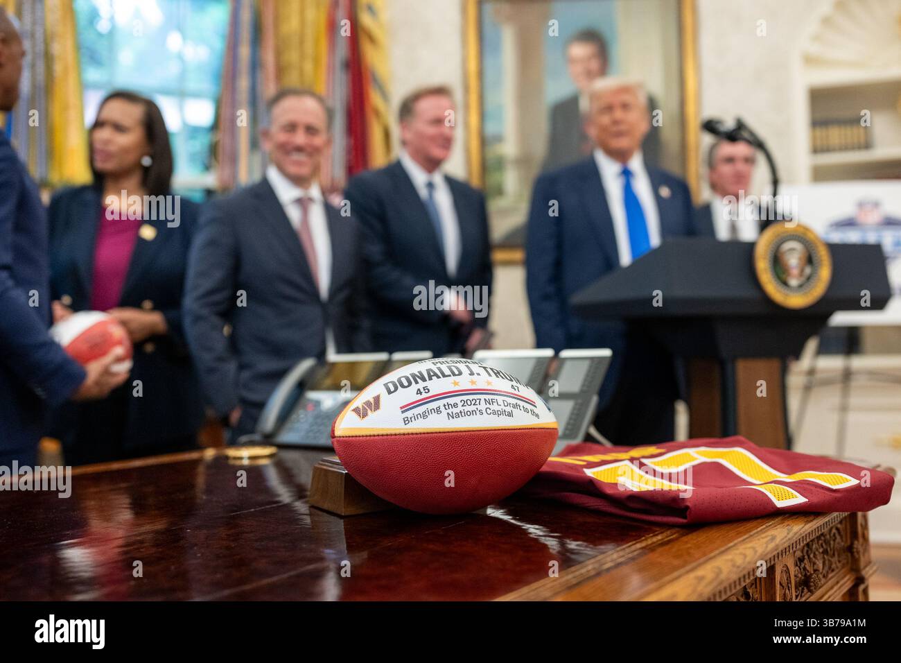 President Donald Trump is joined by White House Opportunity and Revitalization Council Executive ...